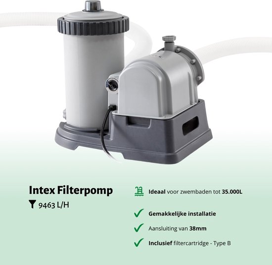Intex 28634GS Filterpomp - 9.463 liter per uur inclusief Intex ...