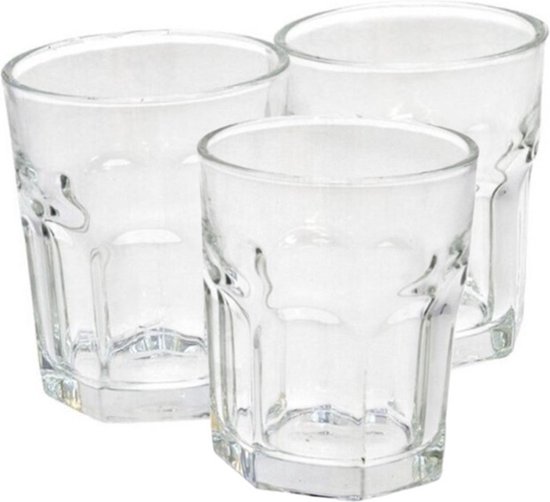 Gerimport Waterglazen tumblers Elvira - transparant glas - 36x stuks ...