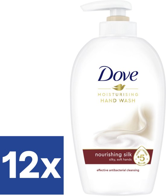 Dove Handzeep Fine Silk Beauty (Voordeelverpakking) - 12 x 250 ml | bol