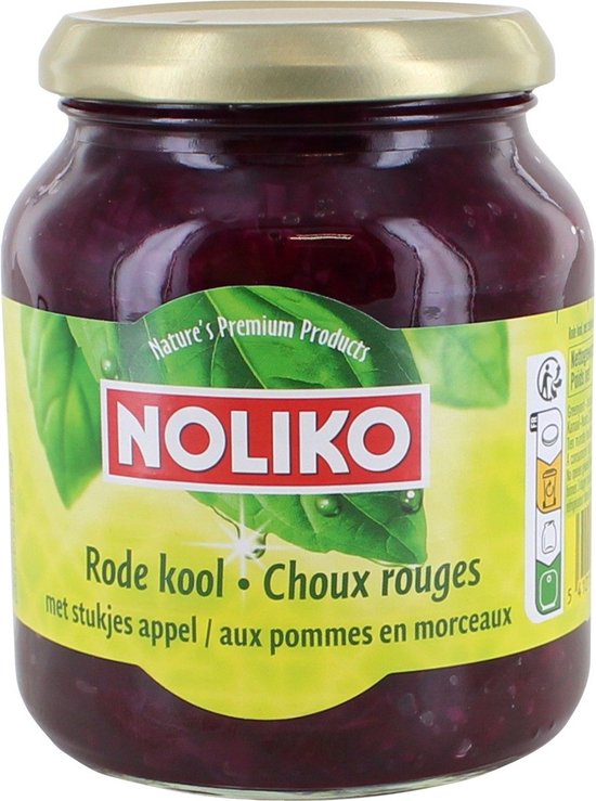 Noliko Rode kool/appelstukjes 12 potten x 360 gram | bol