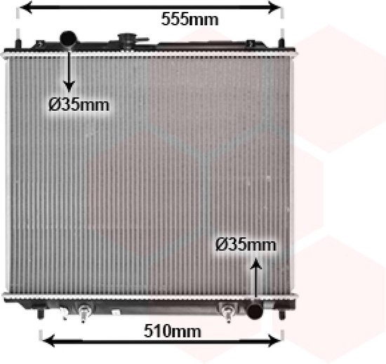 RADIATOR VOOR MITSUBISHI PAJERO 1991-1997 MB890955 | bol