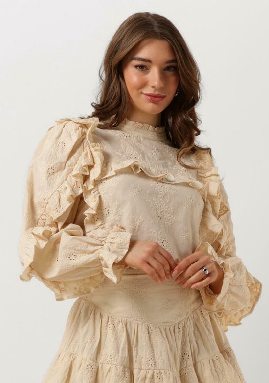 Studio Amaya Scottie Dames - Jurken - Beige - Maat XL | bol