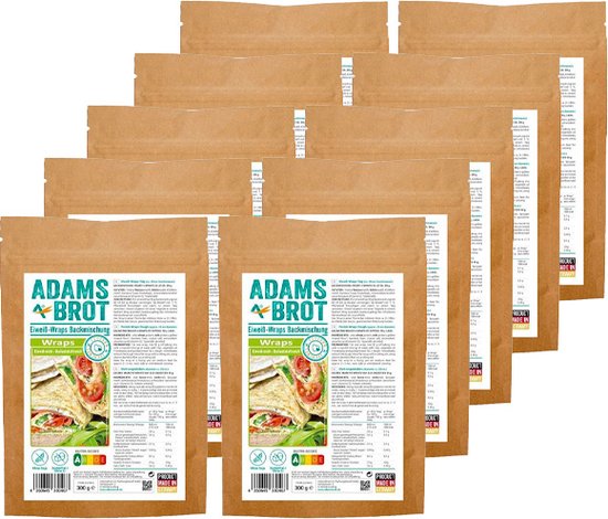 Adams Brot | Wraps Bakmix | 10 stuks | 10 x 300 gram | bol