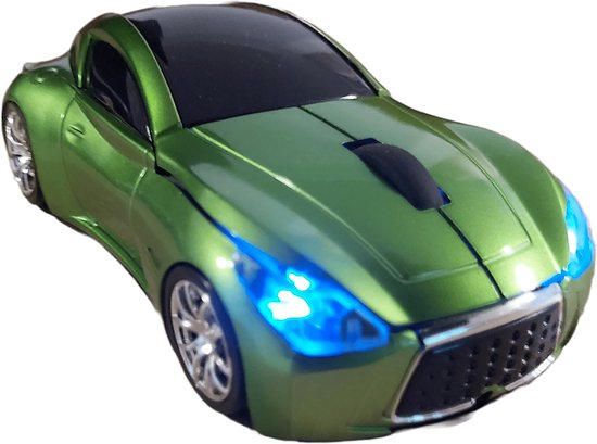 Funny Mouses - Infinity auto muis (groen) - draadloze computer laptop ...