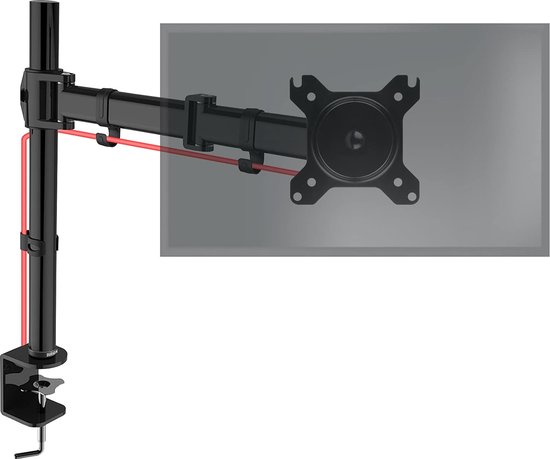 Enkele PC Monitor Beugel | Verstelbare Hoogte | Arm voor 1 13”-27” LED ...
