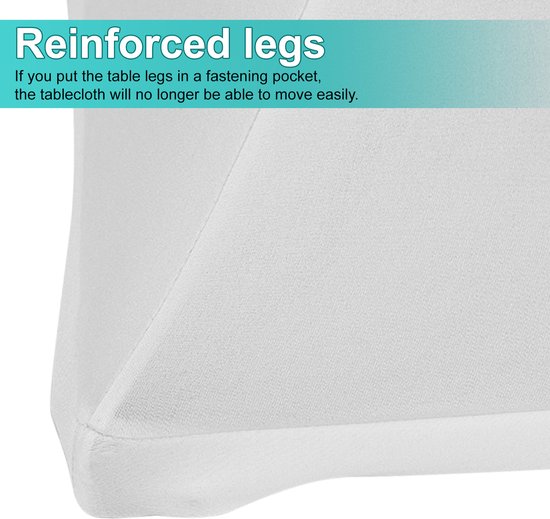 2x Luxe Statafelrok - Tafelhoezen - ∅80-85x110 cm - Extra Dik & Sterk - Stretch... | bol