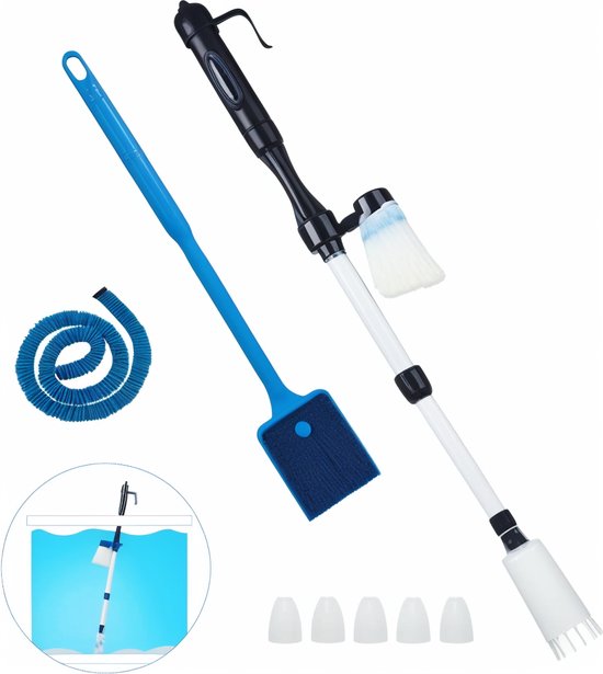 CLORD Elektrische Aquariumgrindreiniger: Batterij-aangedreven ...