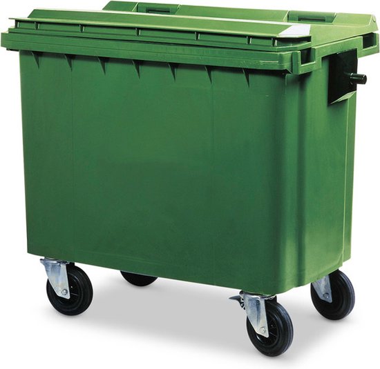 Afvalcontainer 500 liter groen - GFT container | bol