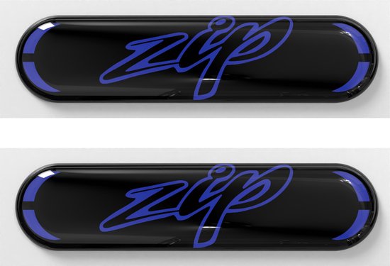 3D Reflectoren Blauw - Piaggio Zip - Zelfklevende Reflector Zijkant ...