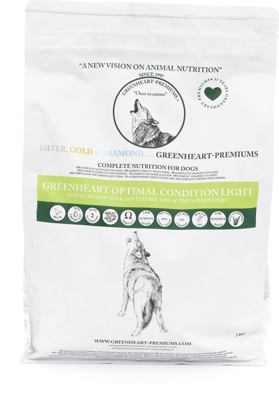 Greenheart-premiums Hondenvoer Optimal Condition Light 500gr | bol