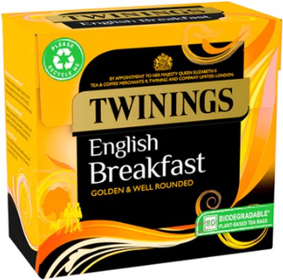 Twinings English Breakfast Tea - 80 Bags | bol