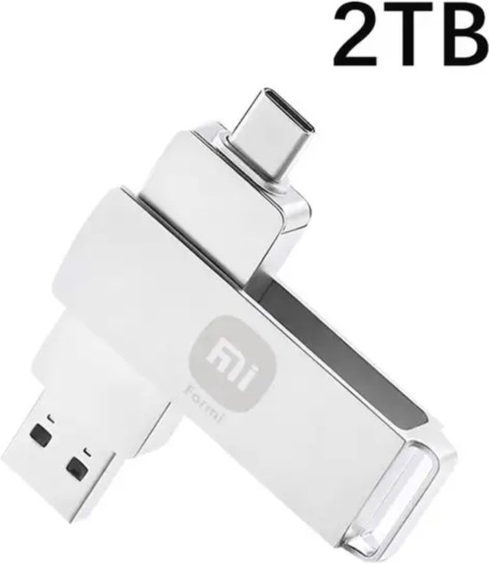2 in 1 USB 3.0 / 2 TB / Flash Drive Type-C Hoge Snelheid Mermory Stick ...