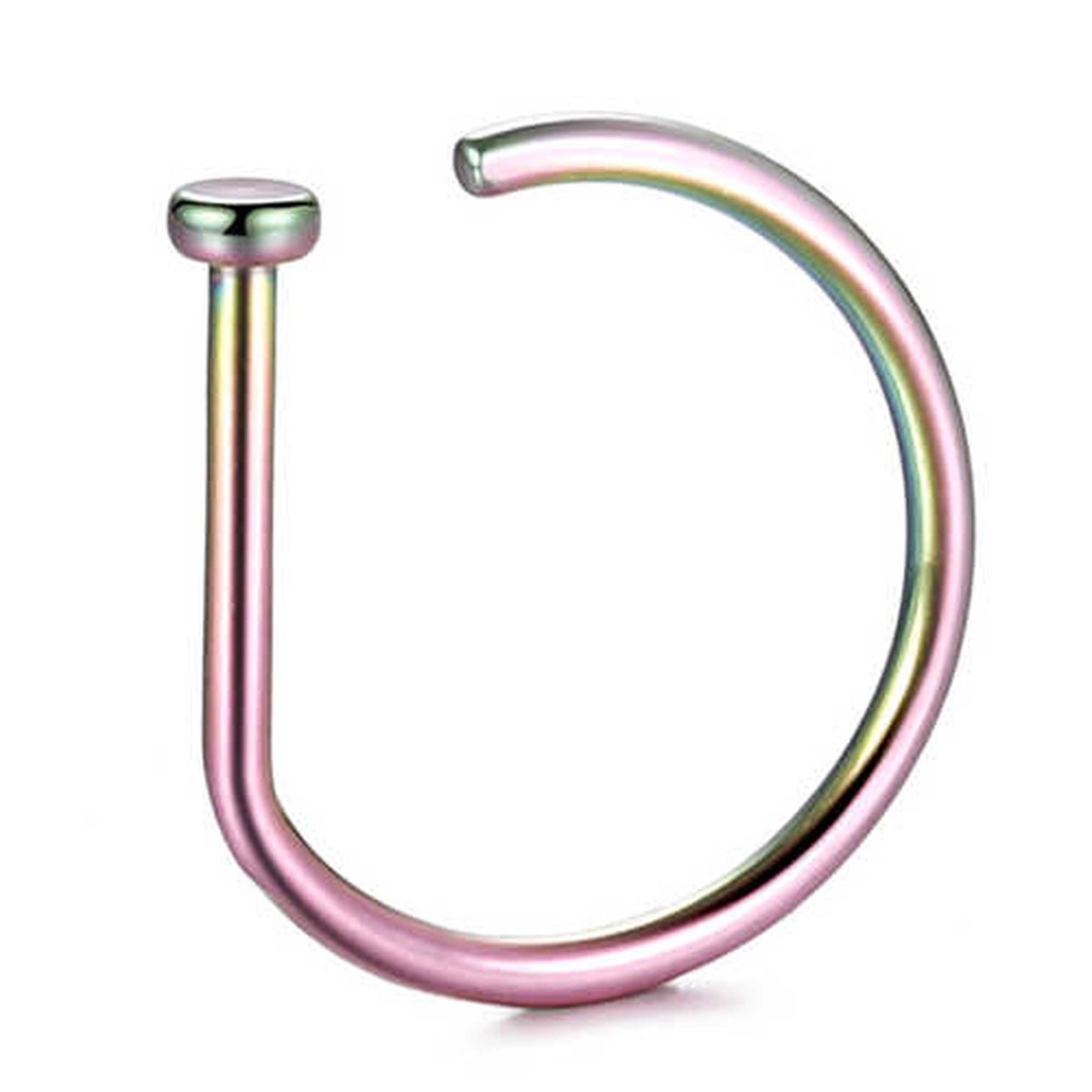 fake neuspiercing regenboog - nep piercing - fake septum - nep neusring ...