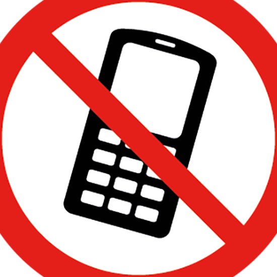 5 Stickers van 20 cm | Verboden Hier je telefoon te gebruiken stickers ...