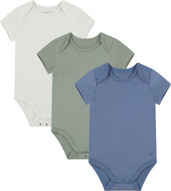 Bamboo Basics Mikky - Bamboe Baby Meegroei Romper (Multipack 3 stuks ...