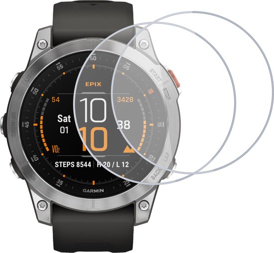 2x Screenprotector geschikt voor Garmin Epix Gen 2 - Folie Screen ...