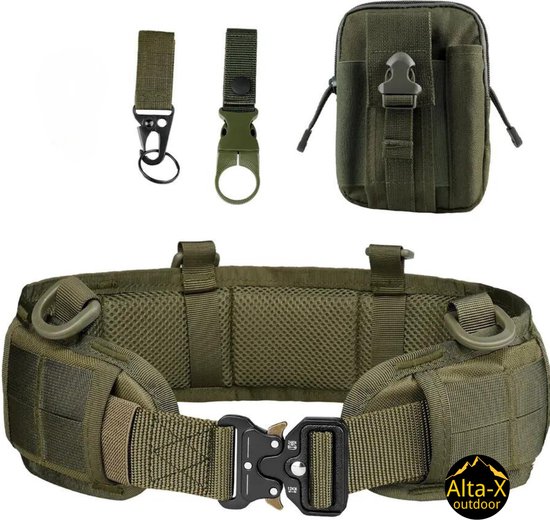 Alta-X - Multifunctionele tactische gordel groen -Tactische tailleband ...