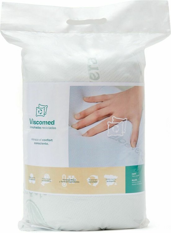 Viscoelastisch kussen Viscomed Aloe Vera Grijs 40 x 12 x 90 cm | bol.com