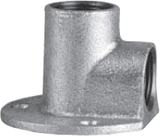 Muurplaat 90°, 1/2" | bol