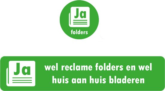 Ja folders reclame sticker brievenbus set | UV- en waterproof | bol.com