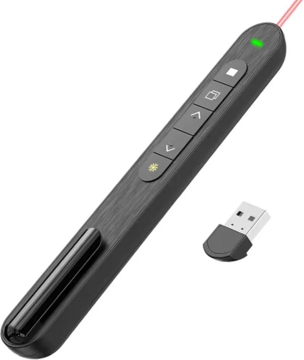 Draadloze Presenter - Laser Pointer - USB Powerpoint Pen - Presenteren ...