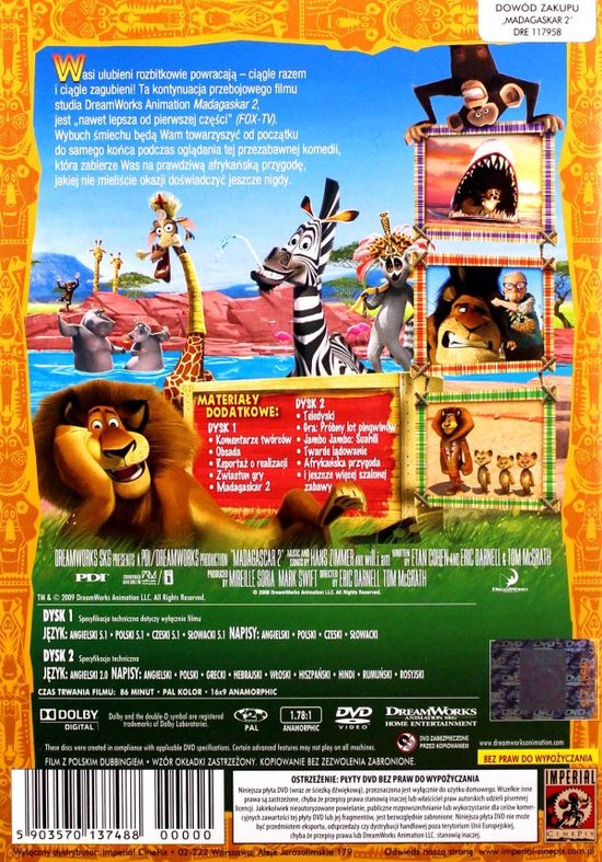 Madagascar 2 [2DVD] (Dvd), Sacha Baron Cohen | Dvd's | bol