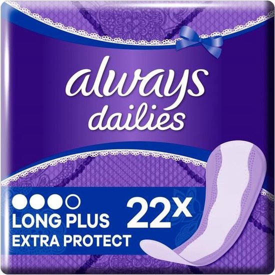Always Dailies Inlegkruisjes Extra Protect Long Plus - 8x22st ...