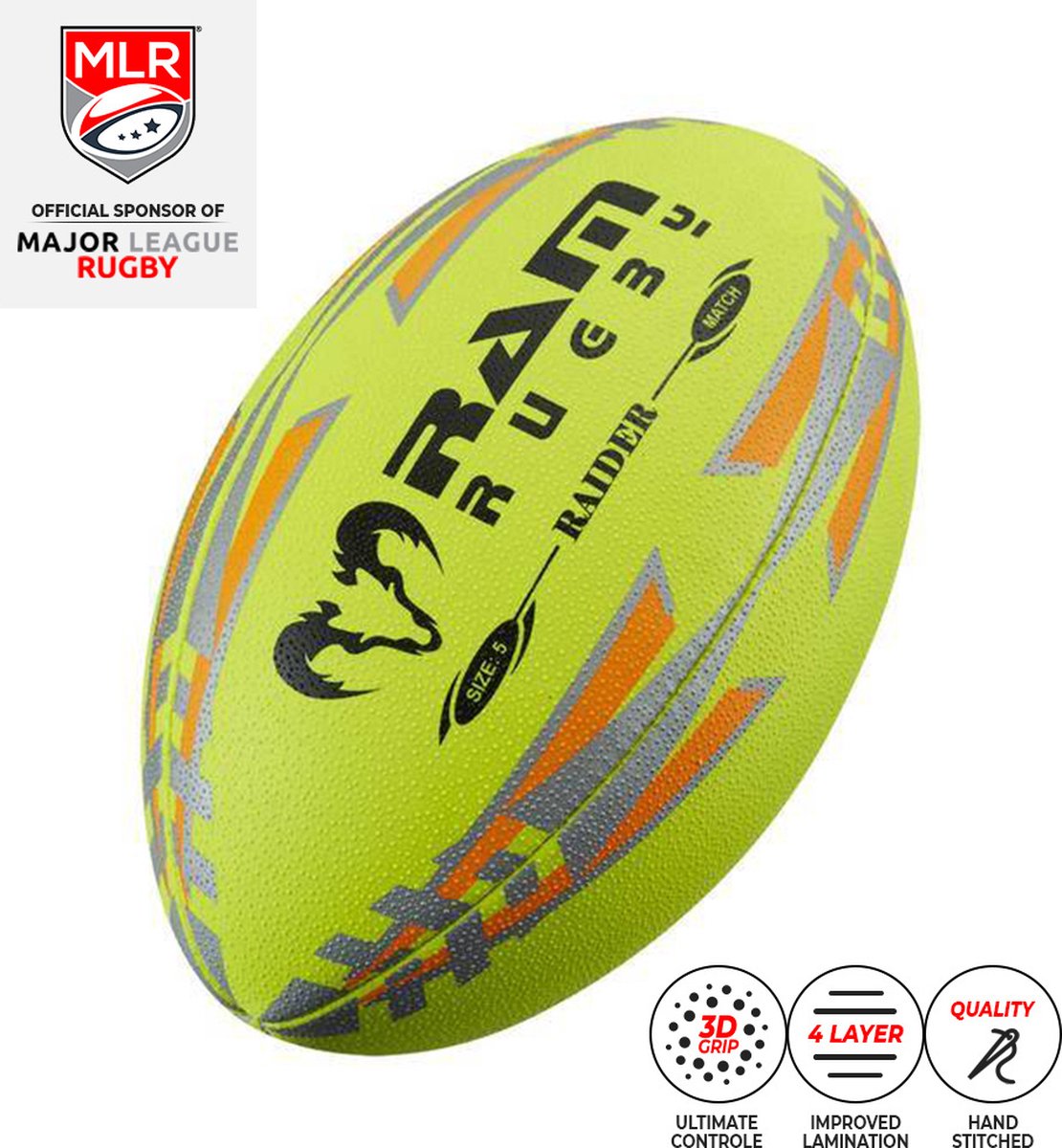 RAM Rugby Raider Match 2.0 - Match de ballon de rugby - No. 1 Merk de ...