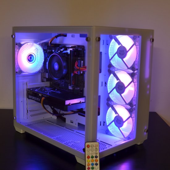 peta GamePC MCV3 + 4x RGB Fan met control - AMD Ryzen 5 4600G - 32GB ...