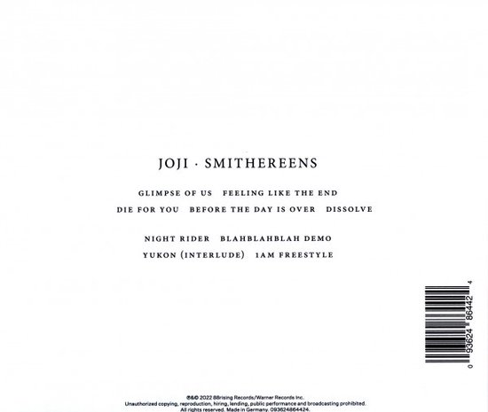 Joji - Smithereens (CD), Joji | Muziek | bol