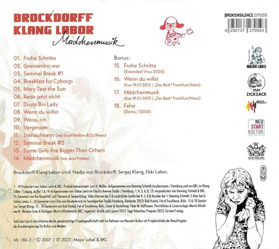 Brockdorff Klang Labor - Madchenmusik (2 CD), Brockdorff Klang Labor ...