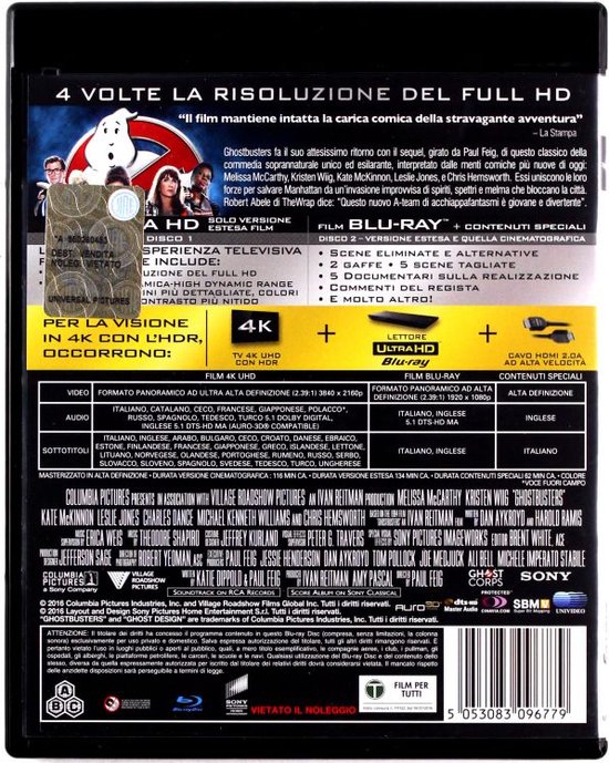 Ghostbusters: Answer the Call [Blu-Ray 4K]+[Blu-Ray], Kate Mckinnon | Dvd's | bol