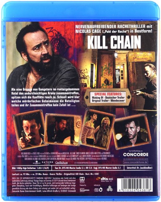 Kill Chain [Blu-Ray] (Blu-ray), Enrico Colantoni | Dvd's | bol