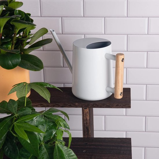 1 liter witte gieter, kleinere potplanten, roestvrij staal, indoor ...