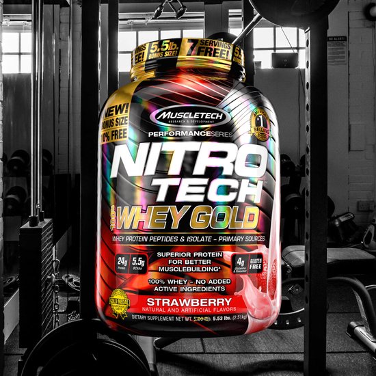 Nitro Tech Whey Gold 2270gr Aardbei | bol.com