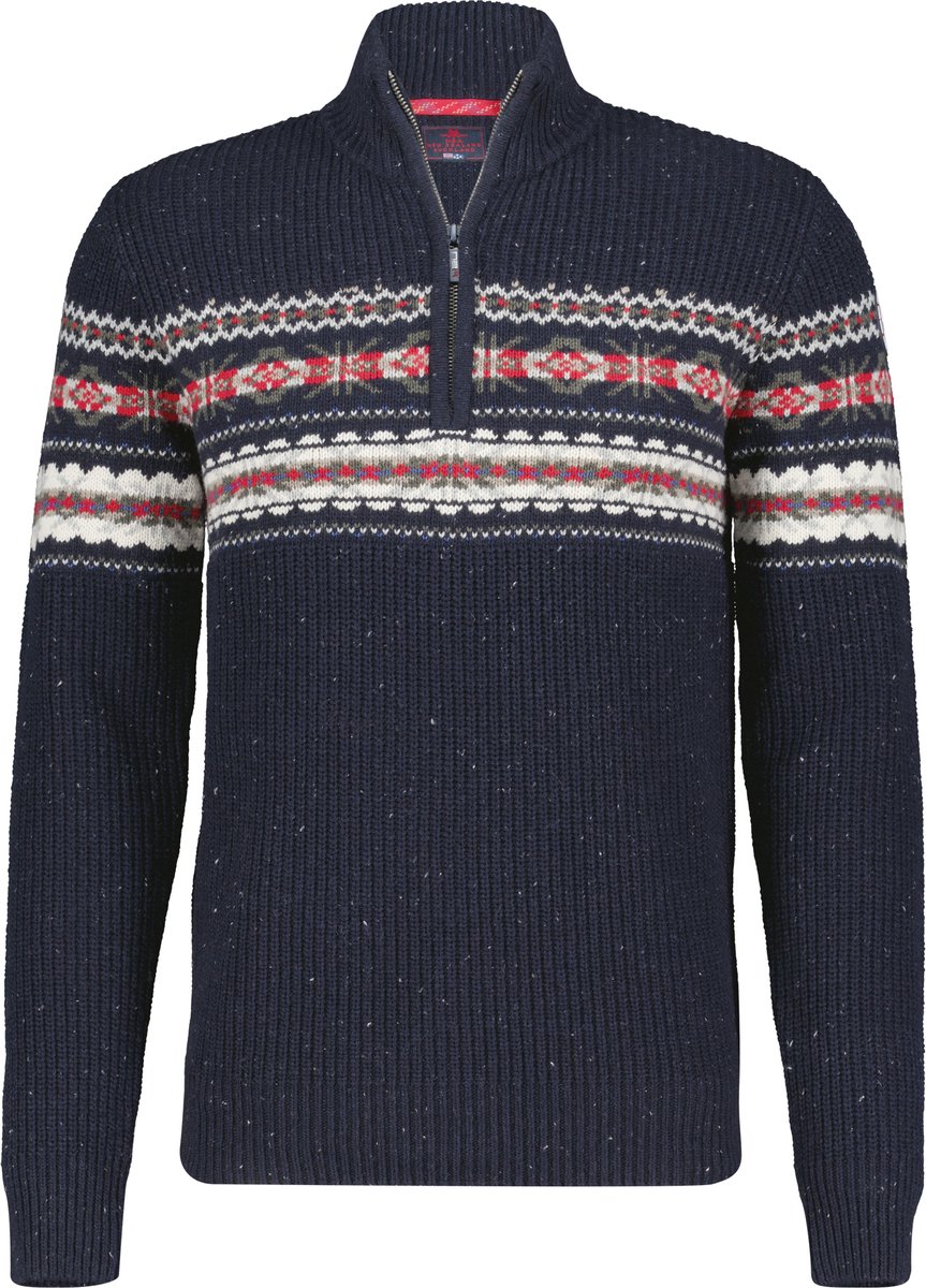 New Zealand Auckland - Half Zip Trui Ngunguru Navy - Heren - Maat 3XL - Regular-fit | bol