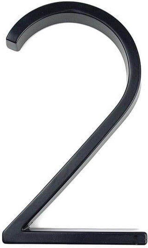 CHPN - Huisnummer - Nummer 2 - 2- Zwevend huisnummer - Zink - 125mm ...