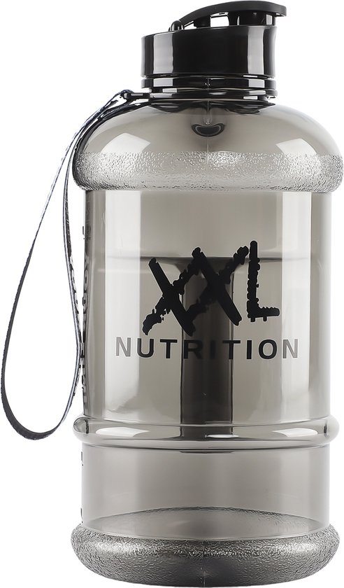 XXL Nutrition - Clear Water Bottle - Black Smoke | bol
