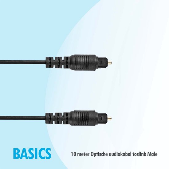 Basics 10 meter optische toslink kabel soundbar/hifi | bol