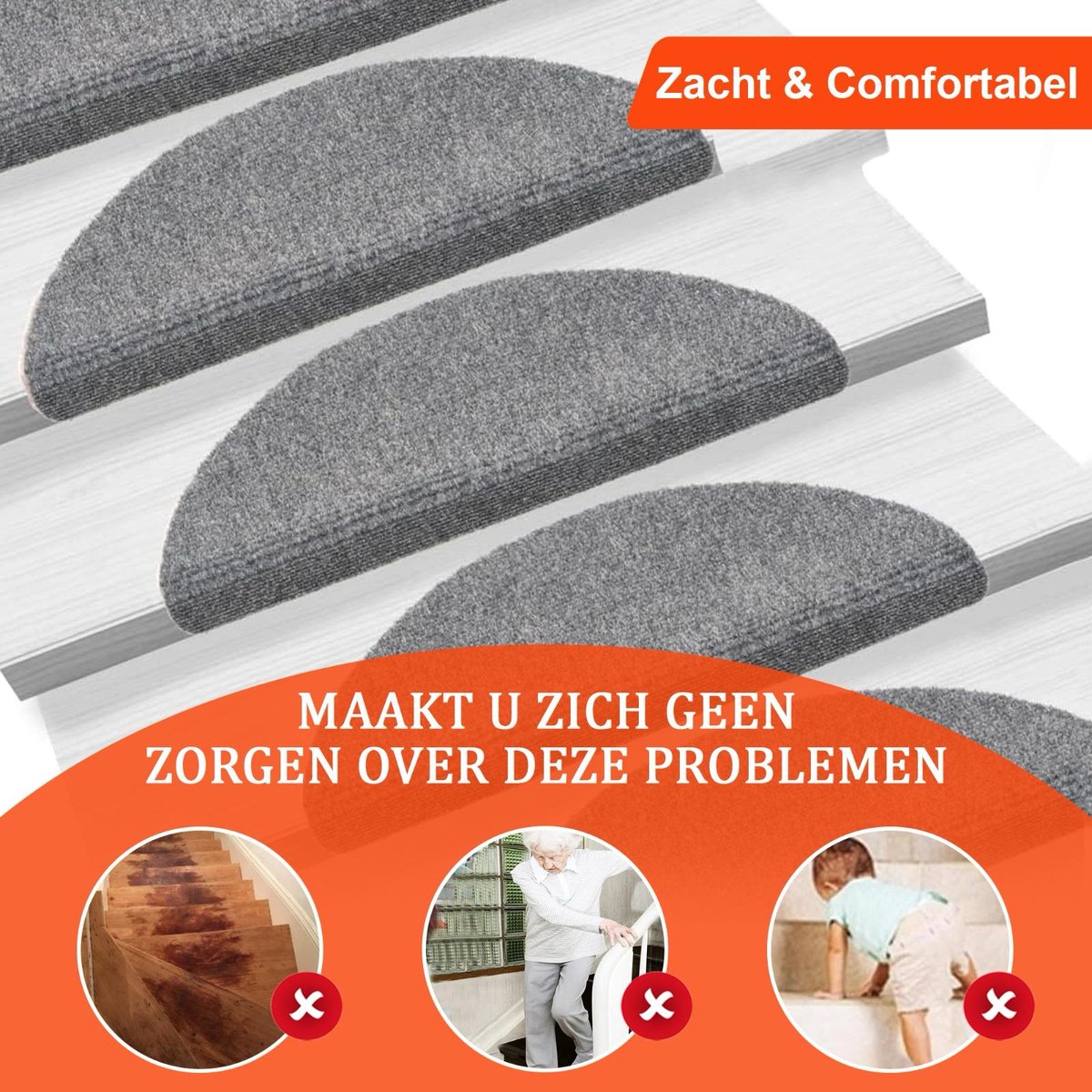 ST Brands - Trap Tapijt - Halve Maantjes - Zelfklevend - 15 Stuks ...