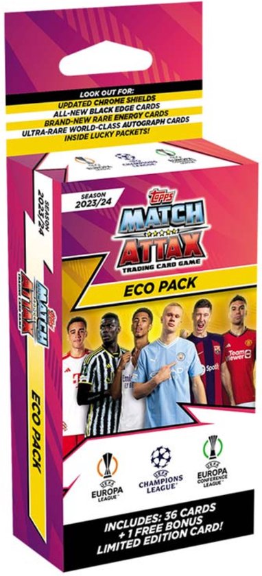 Topps Match Attax UEFA Champions League TC 2023/2024 – MEGA ECO PACK De ...