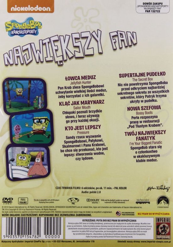 SpongeBob SquarePants [DVD] (Dvd), Animacja | Dvd's | bol