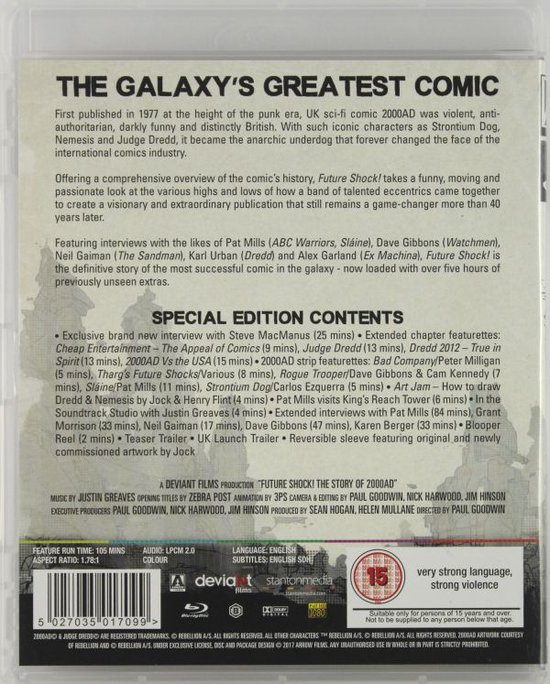 Future Shock: Story Of 2000ad (Blu-ray), Dan Abnett | Dvd's | bol