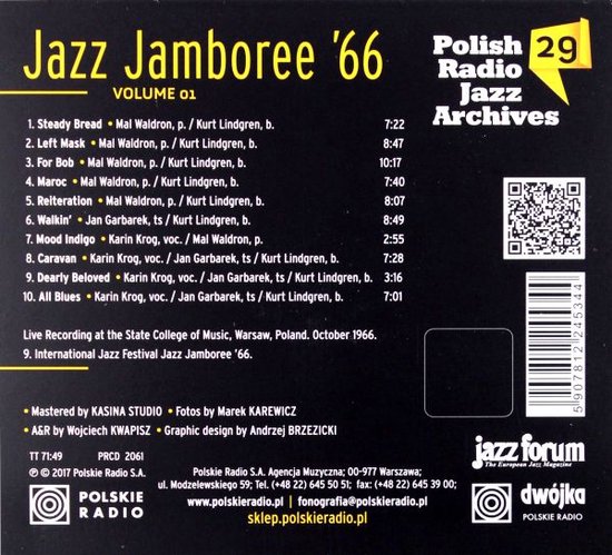 Jazz Jamboree'66 vol. 1 Polish Radio Jazz Archives vol. 29 [CD], various artists | Muziek | bol
