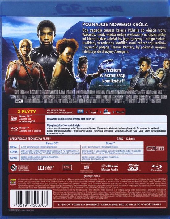Black Panther [Blu-Ray 3D]+[Blu-Ray], Dominique Smith | Dvd's | bol