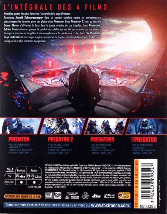 Predator: 4-Movie Collection [4xBlu-Ray] (Blu-ray), Michael Wiseman ...