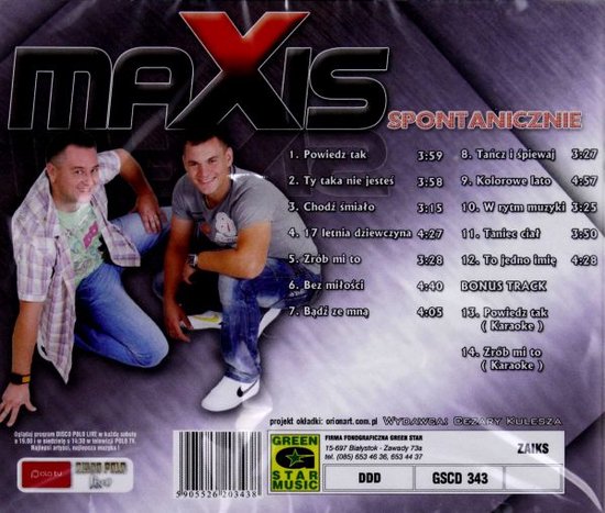 Maxis: Spontanicznie [CD], Maxis | Muziek | bol