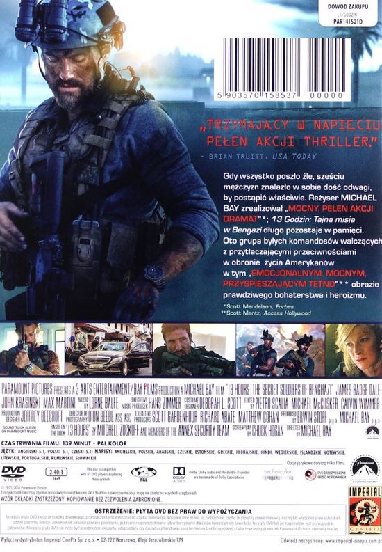 13 Hours: The Secret Soldiers of Benghazi [DVD] (Dvd), John Krasinski | Dvd's | bol.com