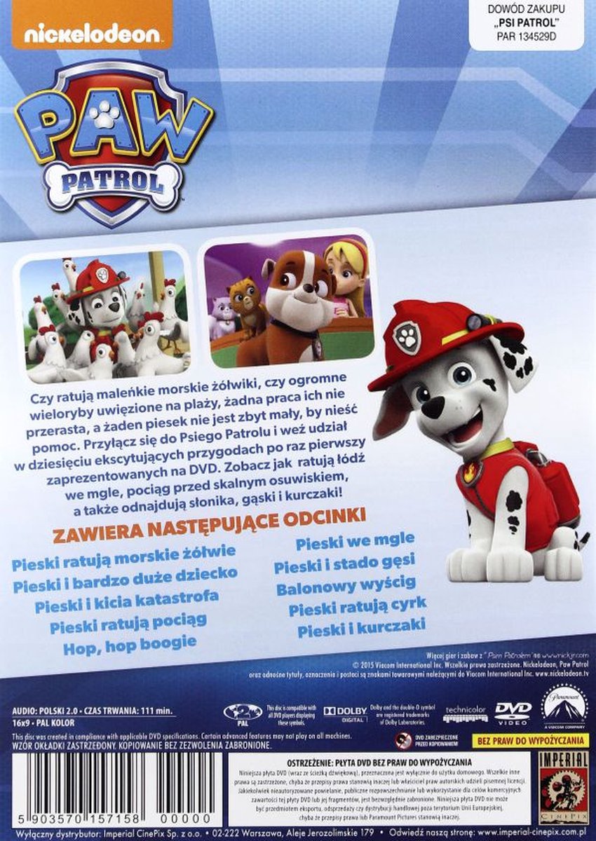 PAW Patrol [DVD] (Dvd), Devan Cohen | Dvd's | bol