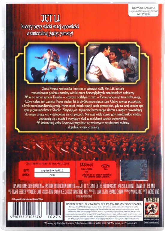 Legend of the Red Dragon [DVD] (Dvd), Jet Li | Dvd's | bol